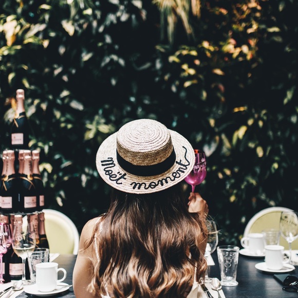 Moet & Chandon | Accessories | Moet Chandon Moet Moments Raffia Straw ...